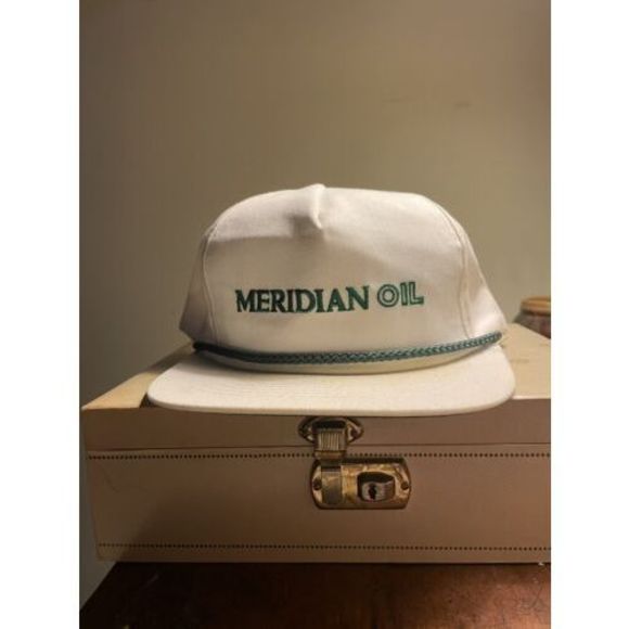 Unbranded | Accessories | Vintage Meridian Oil Trucker Hat Strap Back ...
